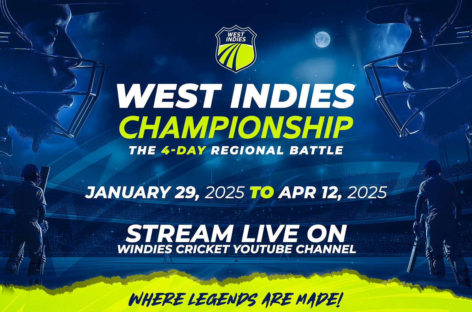 STREAM LIVE! ROUND FOUR OF THE WEST INDIES CHAMPIONSHIP | Windies ...