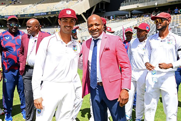 Lara presents Brandon with Test cap | Windies Cricket news