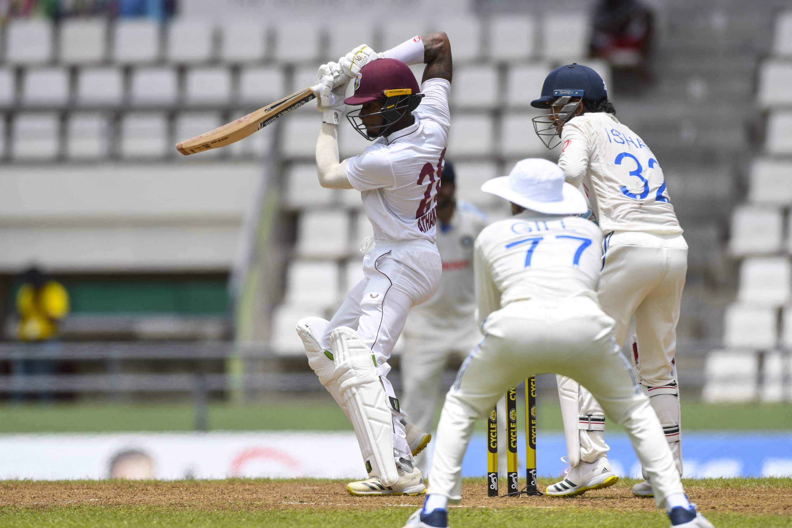 Athanaze impresses on debut, but India hold upper hand | Windies ...