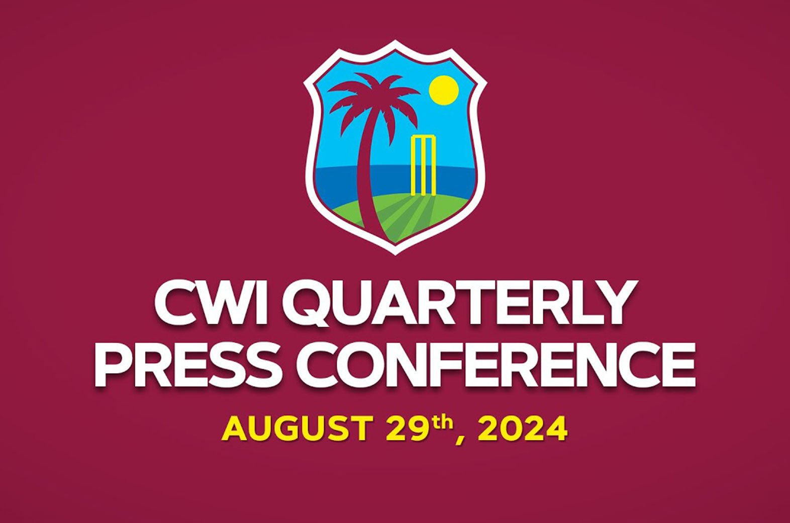 CWI QUARTERLY PRESS CONFERENCE- THURSDAY 29TH AUGUST 2024 | Windies ...