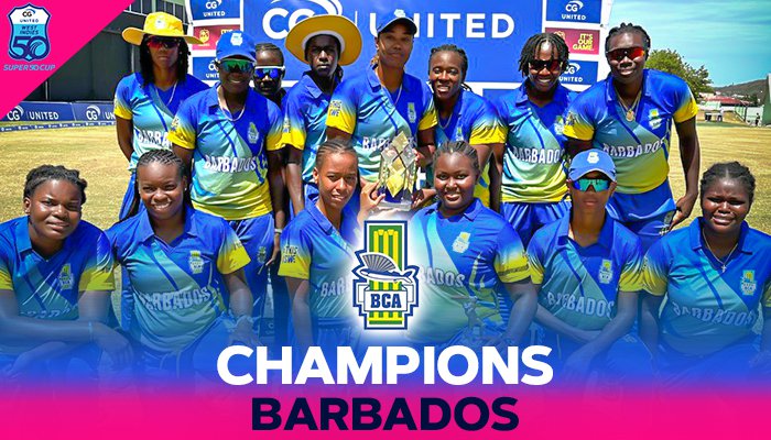 Barbados win fifth in a row to be crowned CG United Women’s Super50 ...