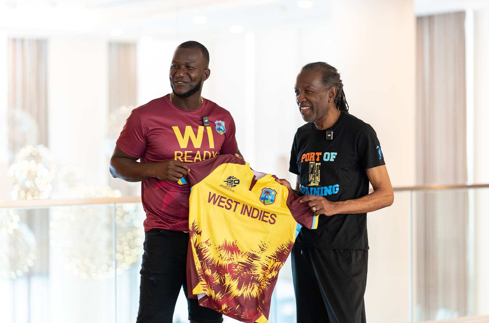 DAREN SAMMY MEETS DAVID RUDDER THE MAN BEHIND THE ICONIC RALLY ANTHEM ...